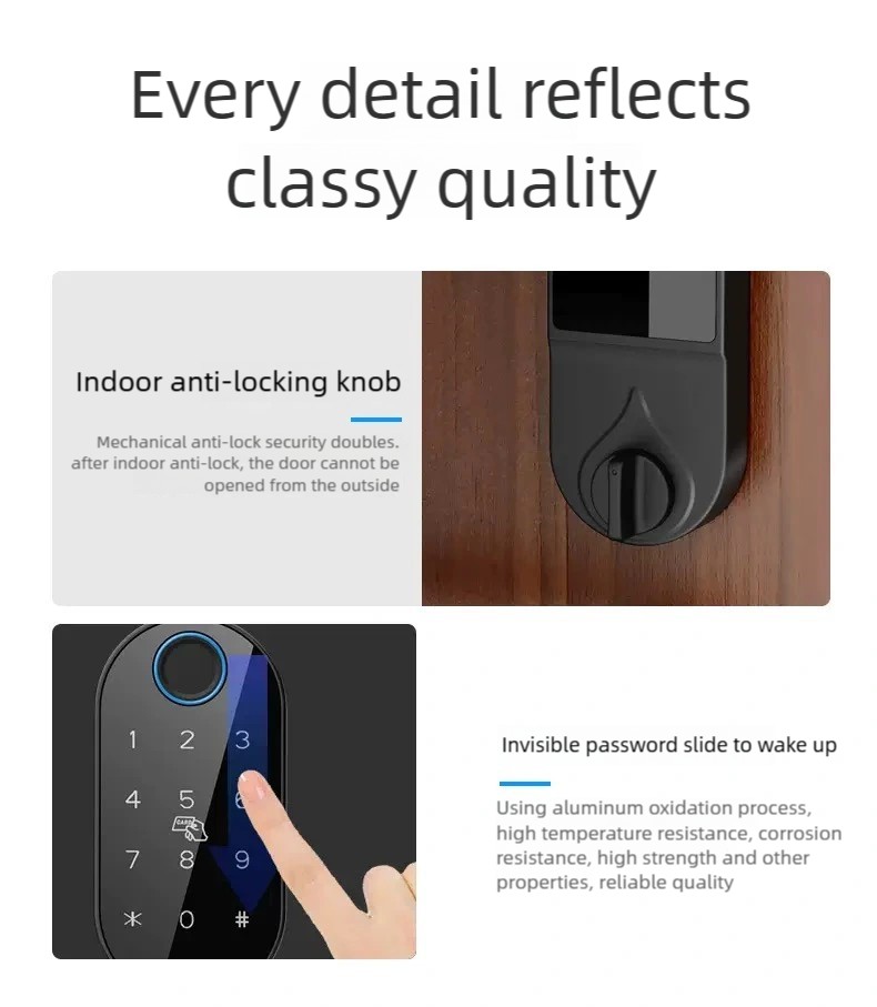 Fingerprint split smart Lock For hotel & apartment
