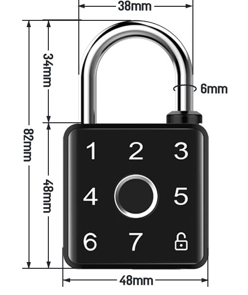 Tuya Waterproof Padlock – Smart Bluetooth Weatherproof Lock for Home ...